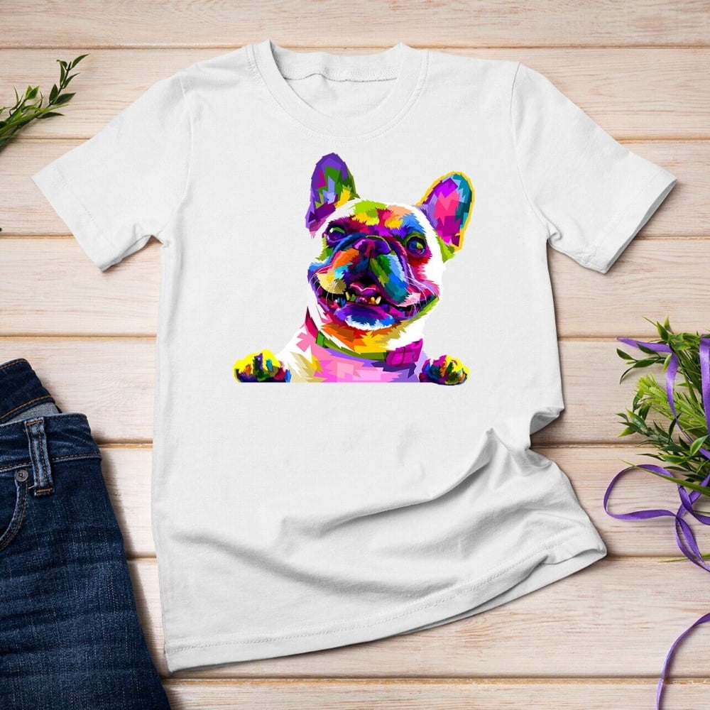 Frenchie French Bulldog Pop Art Portrait Bouledogue Unisex T-shirt ...