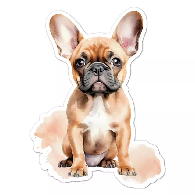 Frenchie French Bulldog Sticker Indoor Outdoor Phone Decal Water Bottle ...