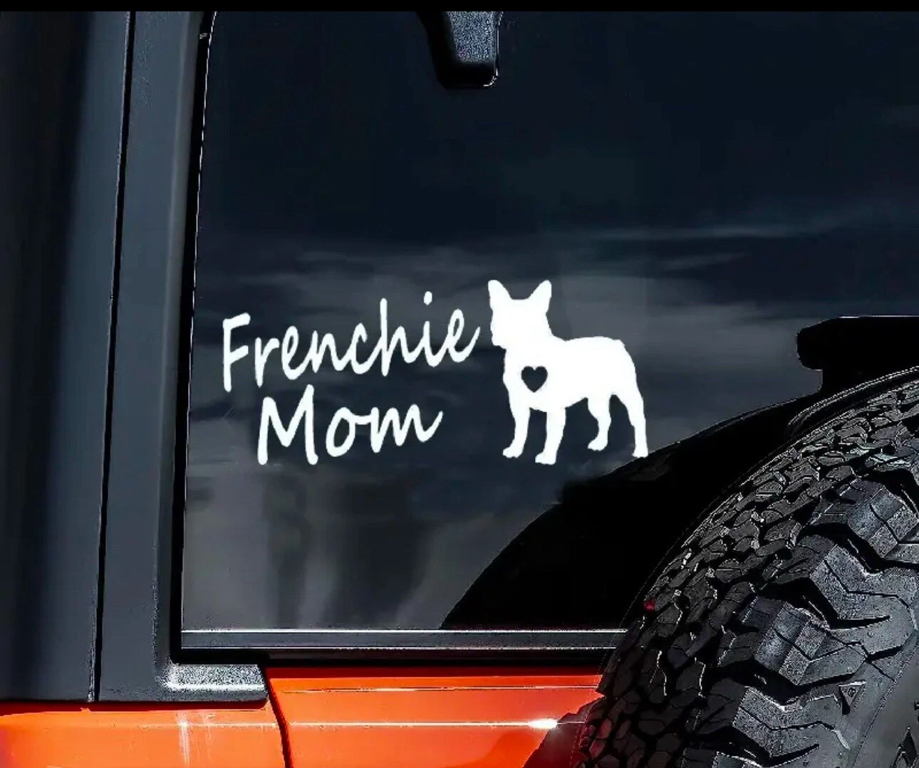 Frenchie Mom French Bulldog Decal Sticker For Car Window | Bg654 ...