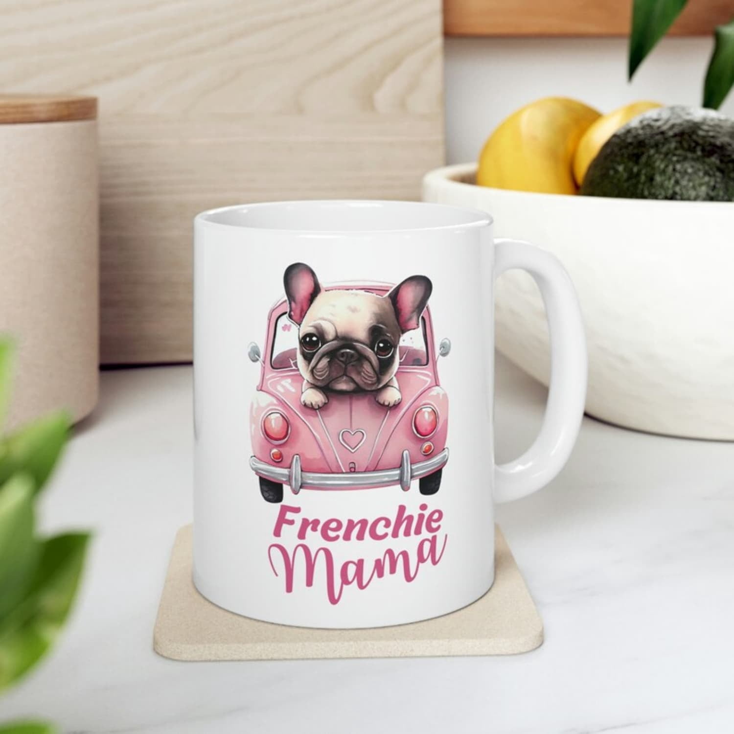 Frenchie mama Ceramic Mug oz, Frenchie mom mug, Frenchie lover mug ...