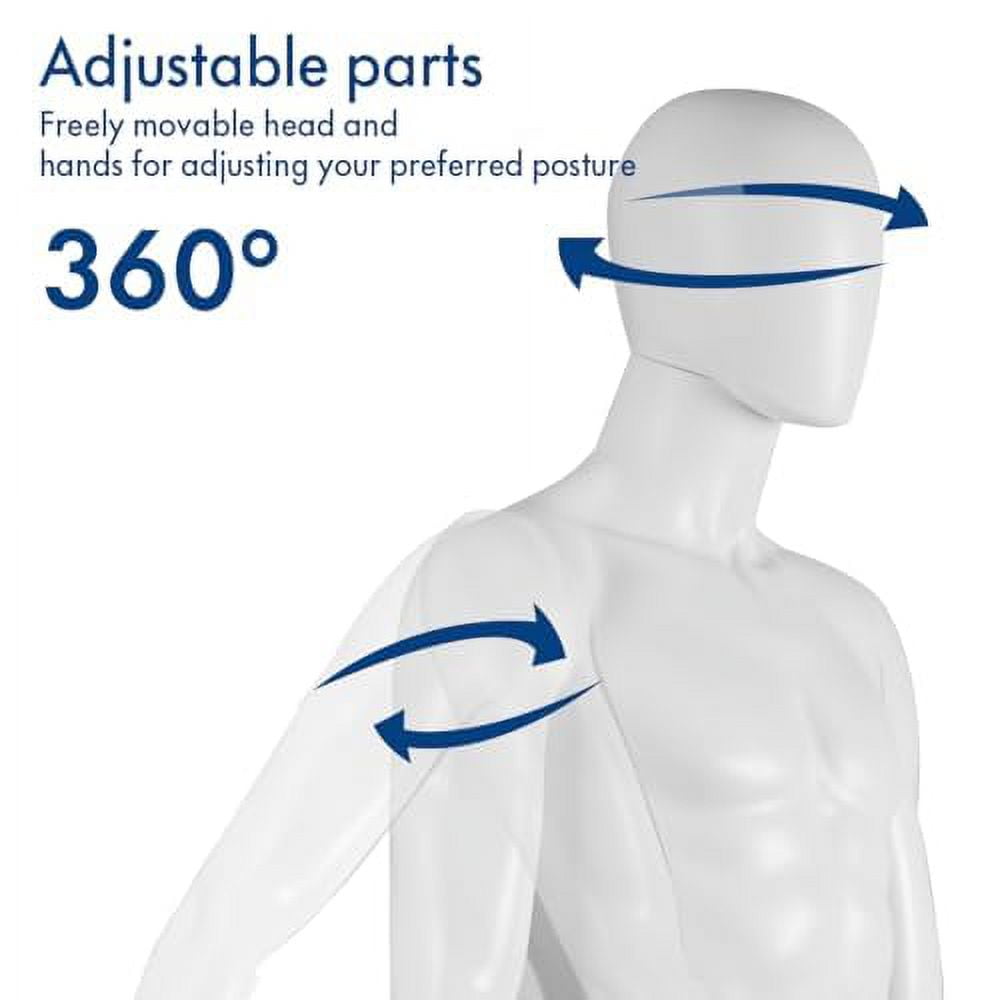 FrenzyBird Male Mannequin Full Body Dress Form Sewing Dress Model ...