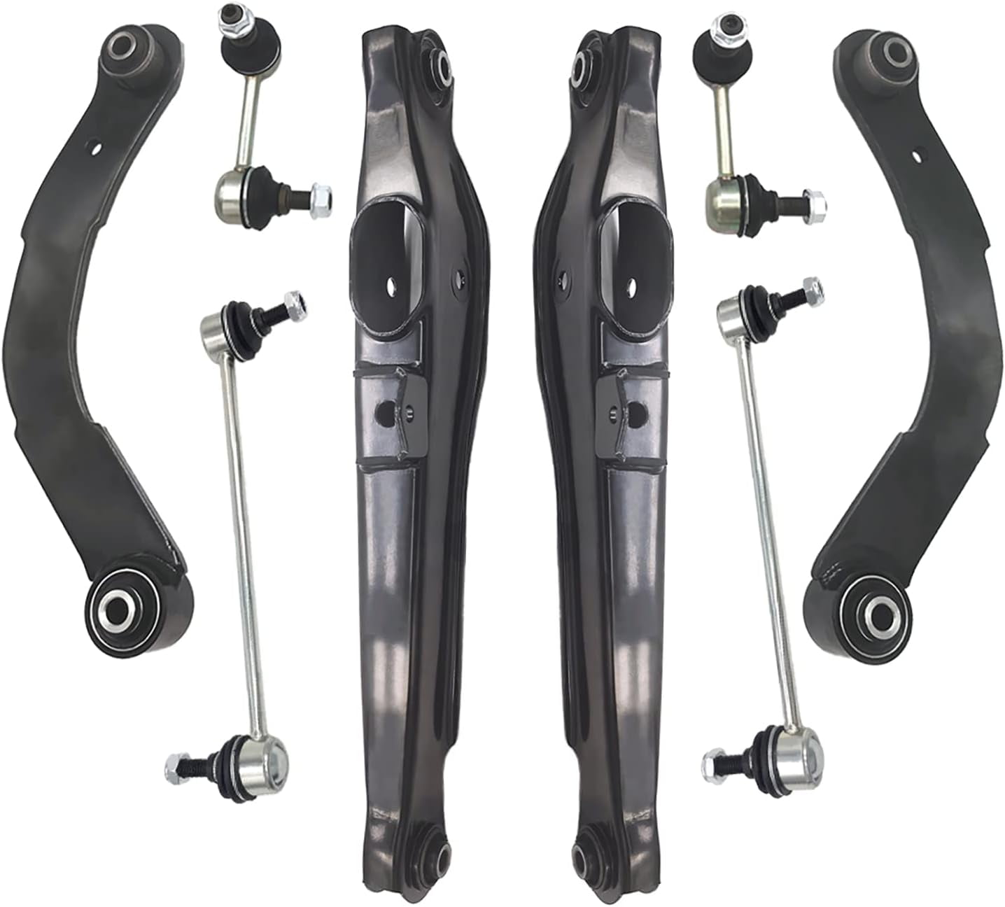 Frenzybro 8Pcs Rear Upper Lower Control Lateral Toe Arm w/Sway Bar End ...