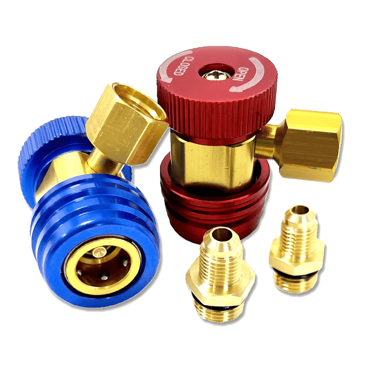 Freon R134A Auto Car Quick Coupler Connector Brass Adapters - Walmart.com