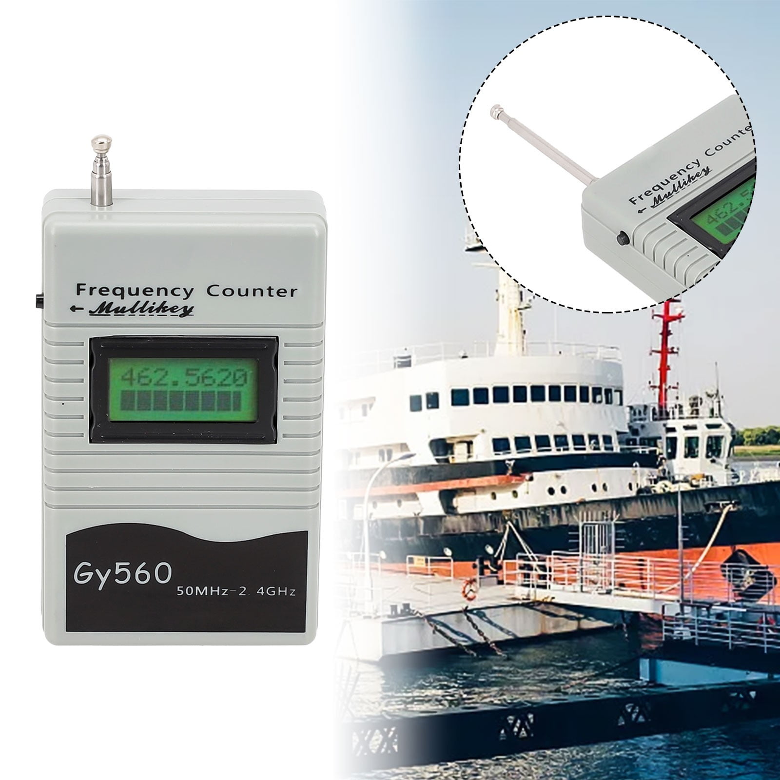 Frequency Counter Meter Tester Gray Mini Handheld Gy560 - Walmart.com