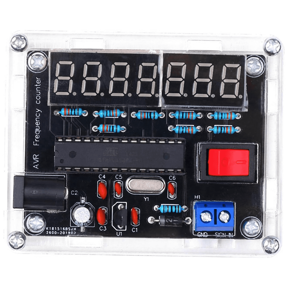 Frequency Meter,10MHz Frequency Meter DIY Kit Frequency Counter AVR ...