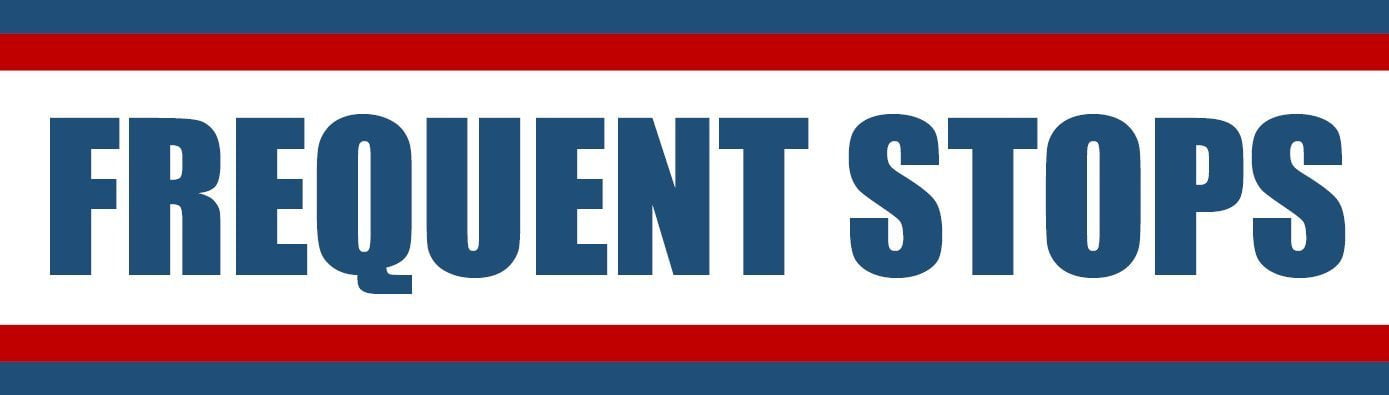 Frequent Stops Bumper Decal sign. FREQUENT STOPS Carrier Decal USPS - 3 ...