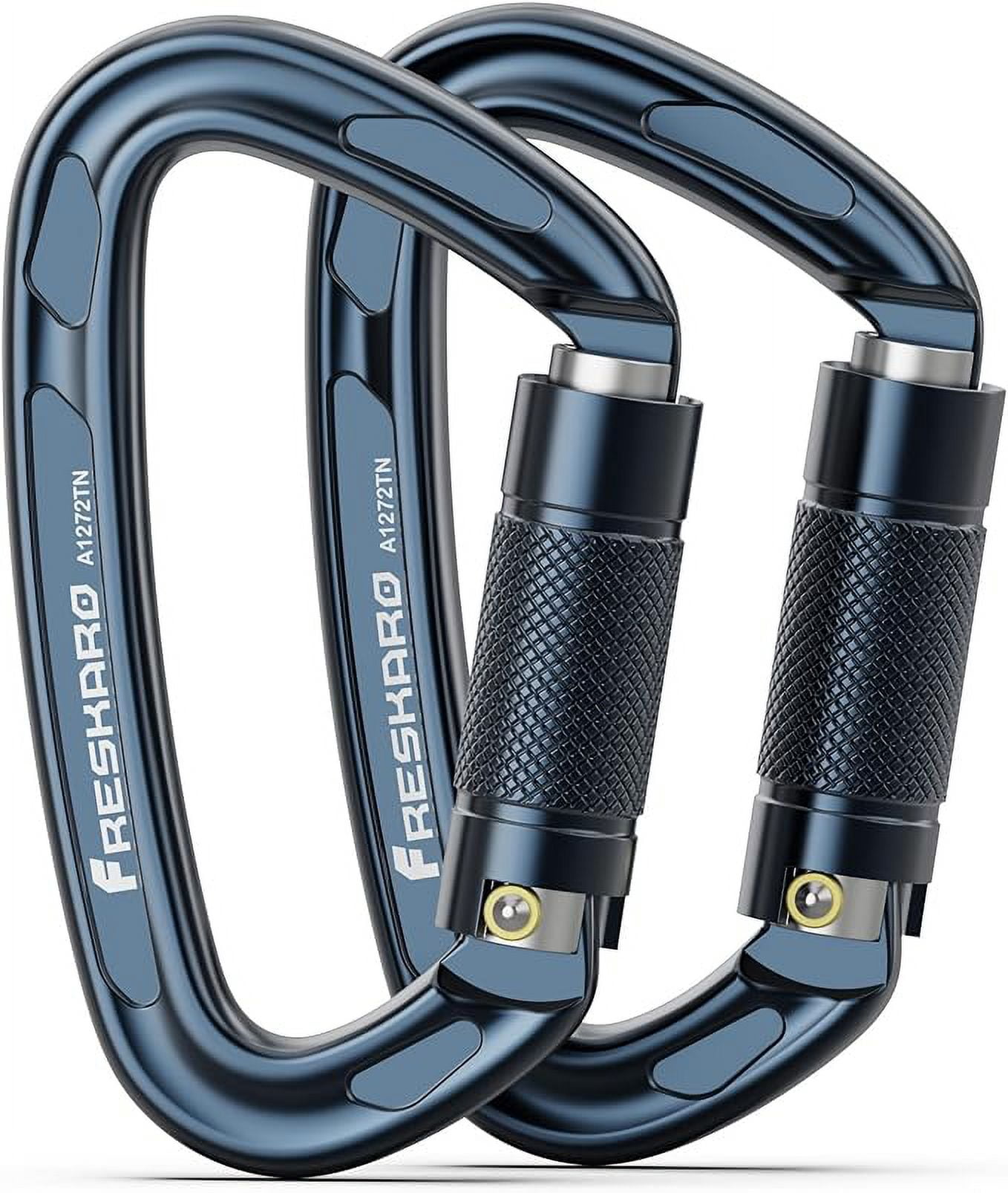 FresKaro 25kN Climbing Carabiner, UIAA Certified, Twist Locking, Made ... FresKaro 25kN Climbing Carabiner, UIAA Certified, Twist Locking, Made ...