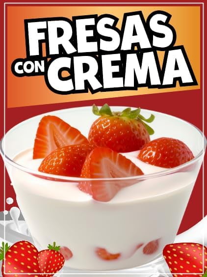 Fresas con Crema Decal Window Sticker Mexican Food Truck Concession ...