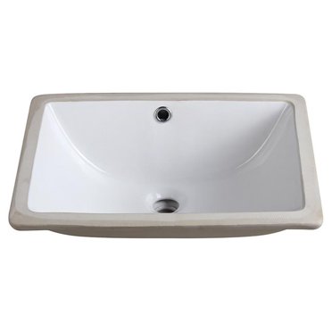 Fresca Milano Rectangular Drop-In Bathroom Sink with Overflow - Walmart.com