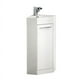Fresca Coda 14" White Modern Corner Bathroom Vanity - Walmart.com
