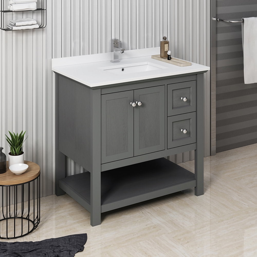 Fresca Fcb2336-U Manchester 36" Free Standing Single Basin Vanity Set ...