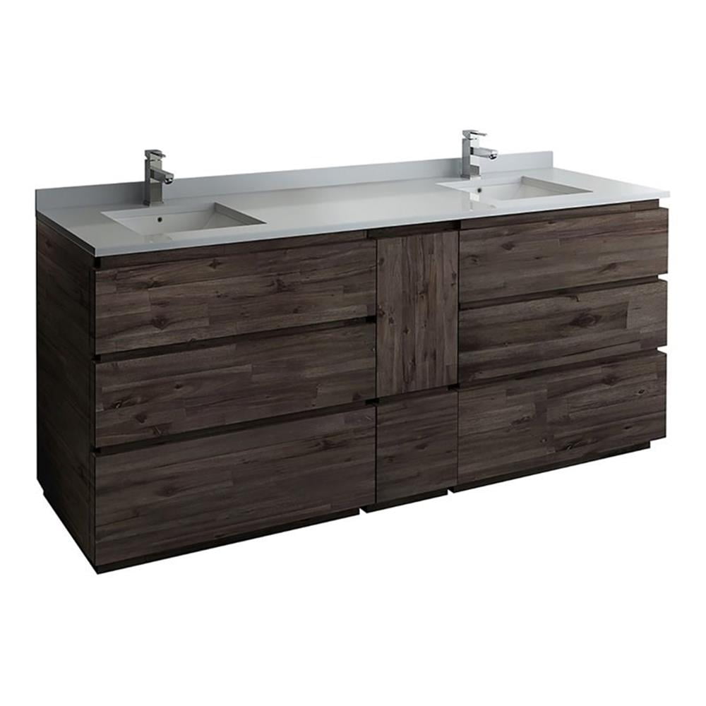 RGM Distribution Fresca Formosa 84" Floor Standing Double Sink Modern ...