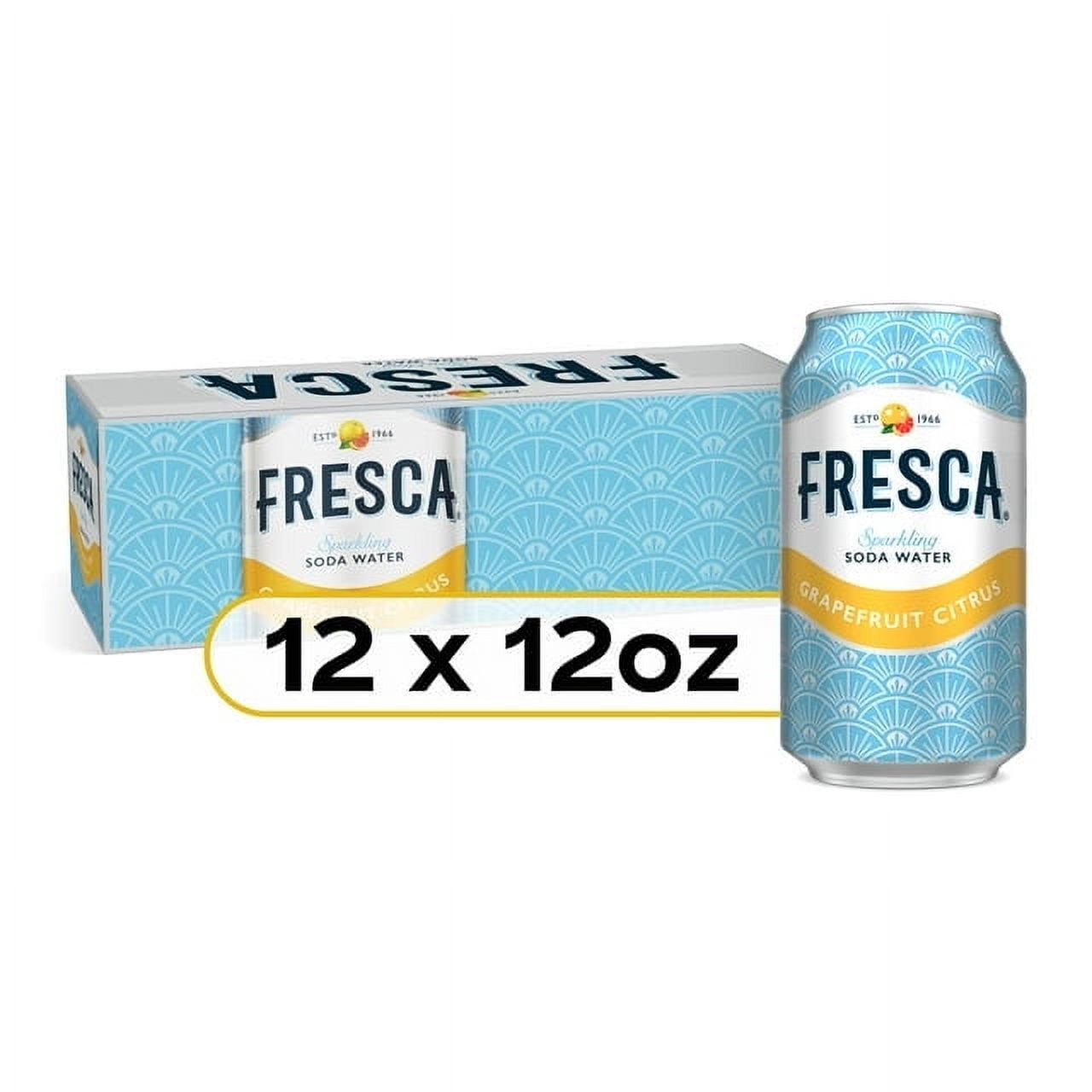 Fresca Grapefruit Citrus Soda Pop, 12 fl oz, 12 Pack Cans - Walmart ...