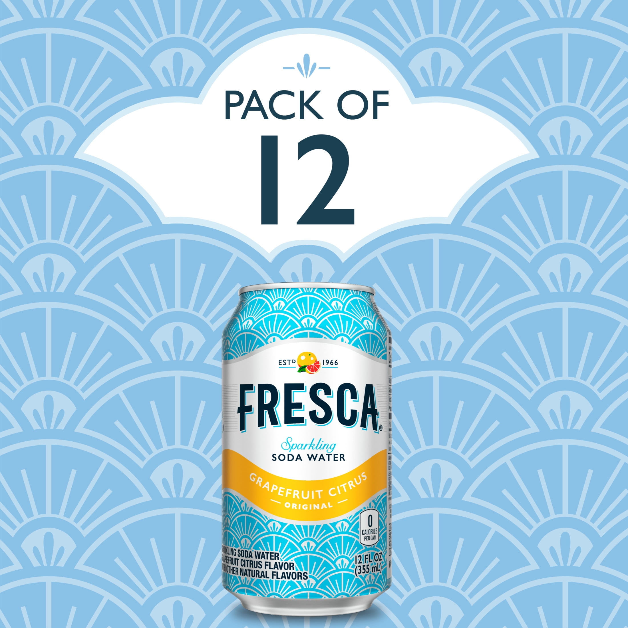 Fresca Grapefruit Citrus Soda Pop, 12 fl oz, 12 Pack Cans - Walmart.com