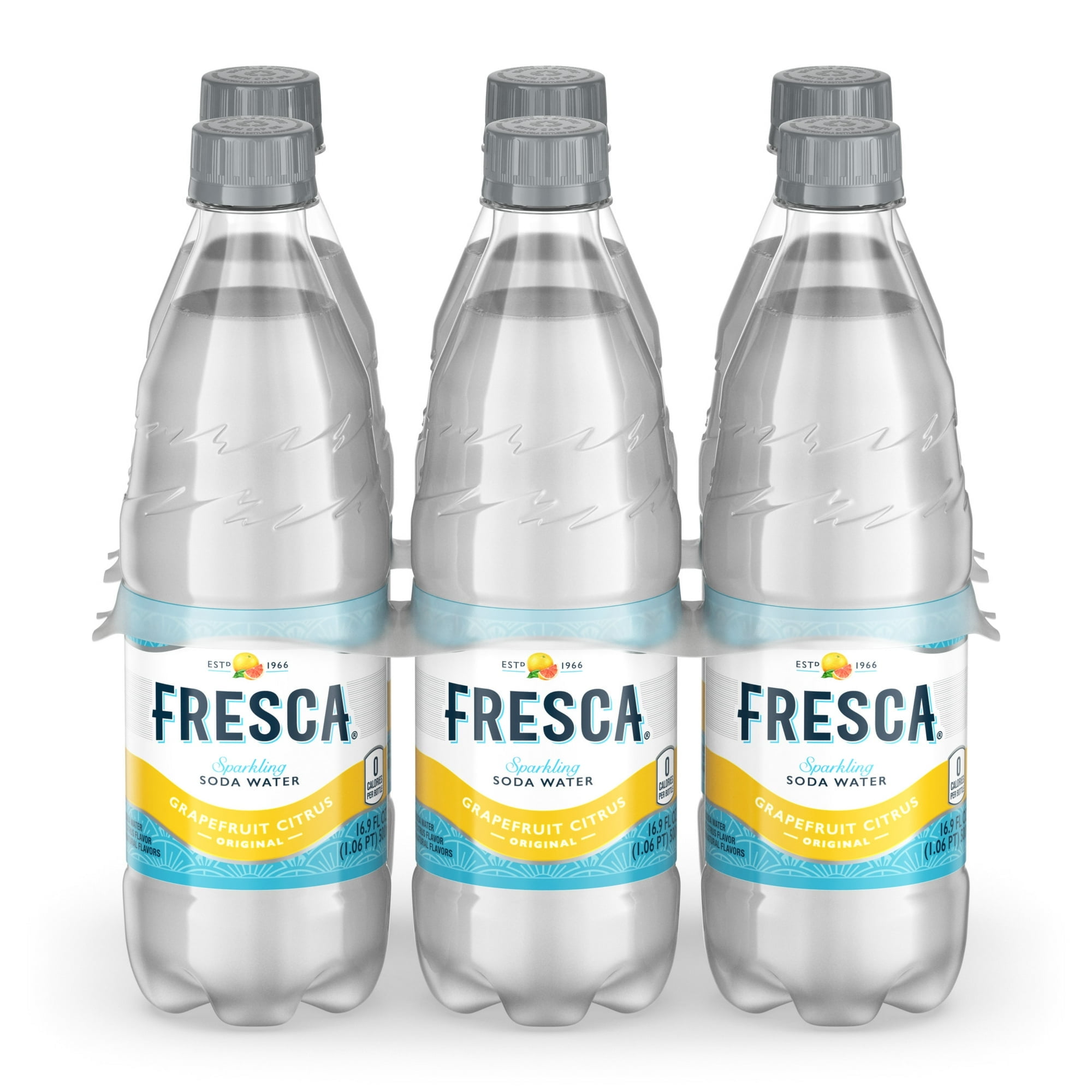 Fresca Grapefruit Citrus Sparkling Soda Water Bottles, 16.9 fl oz, 6 ...