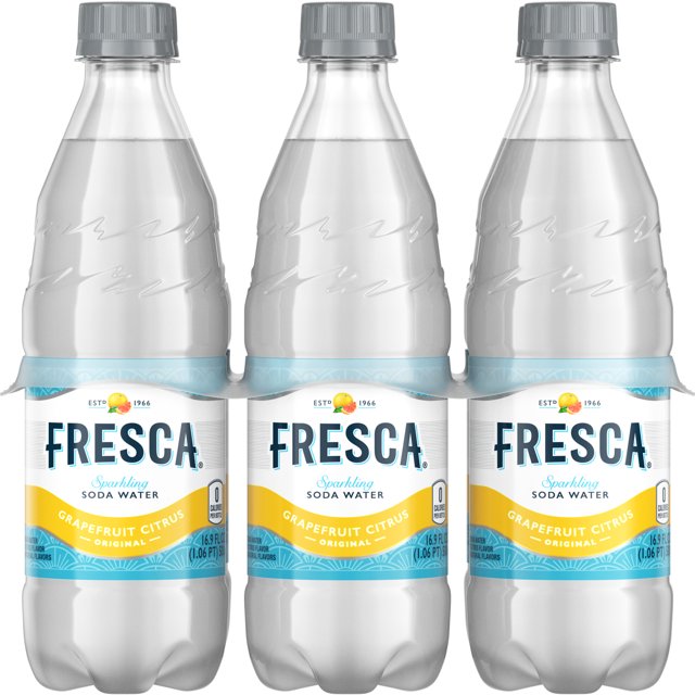 Fresca Grapefruit Citrus Sparkling Soda Water Bottles, 16.9 fl oz, 6 ...