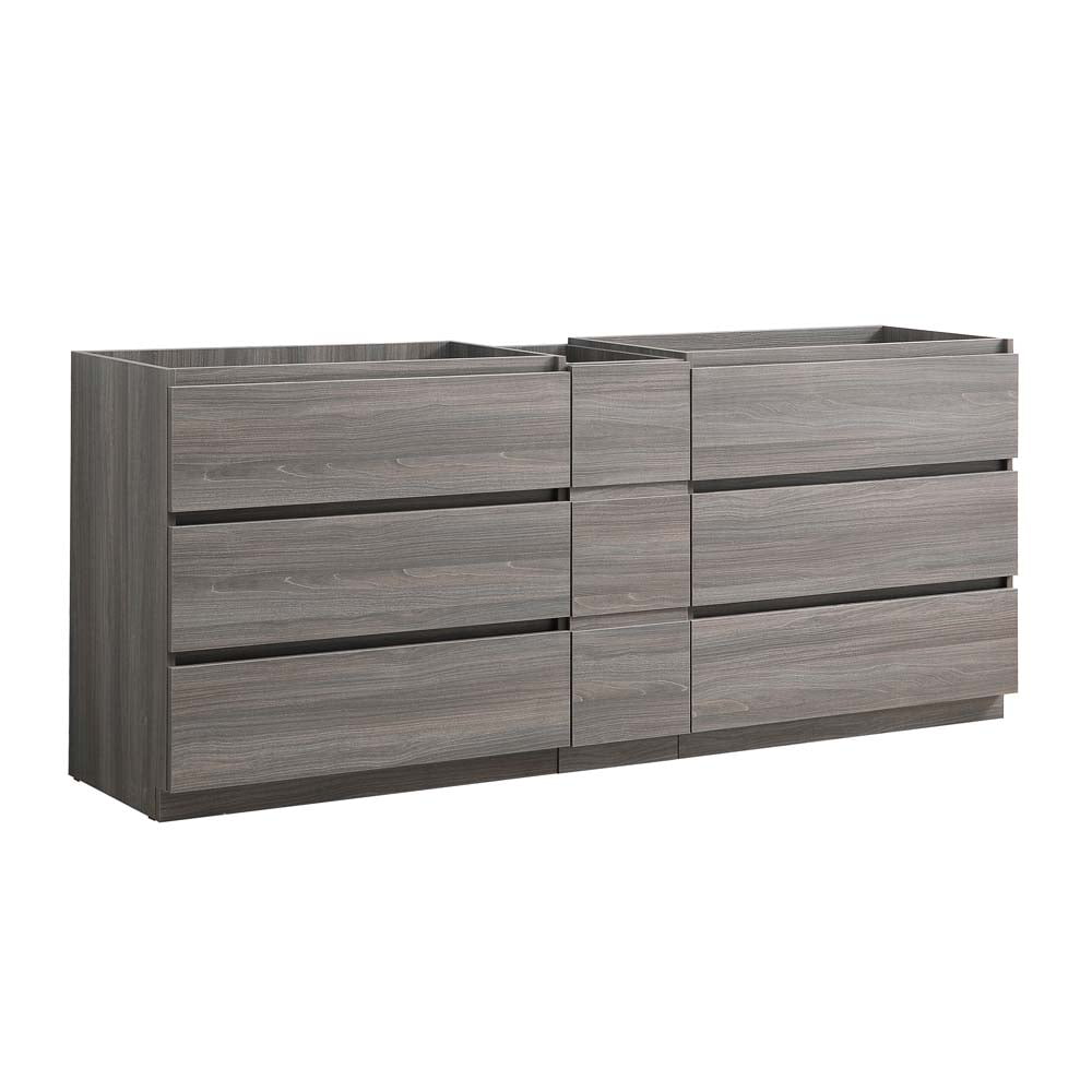 Fresca Lazzaro 84" Free Standing Double Sinks Bathroom Base Cabinet in ...