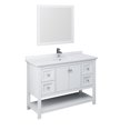 Fresca Manchester 48" Traditional Wood Bathroom Vanity with Mirror in ...