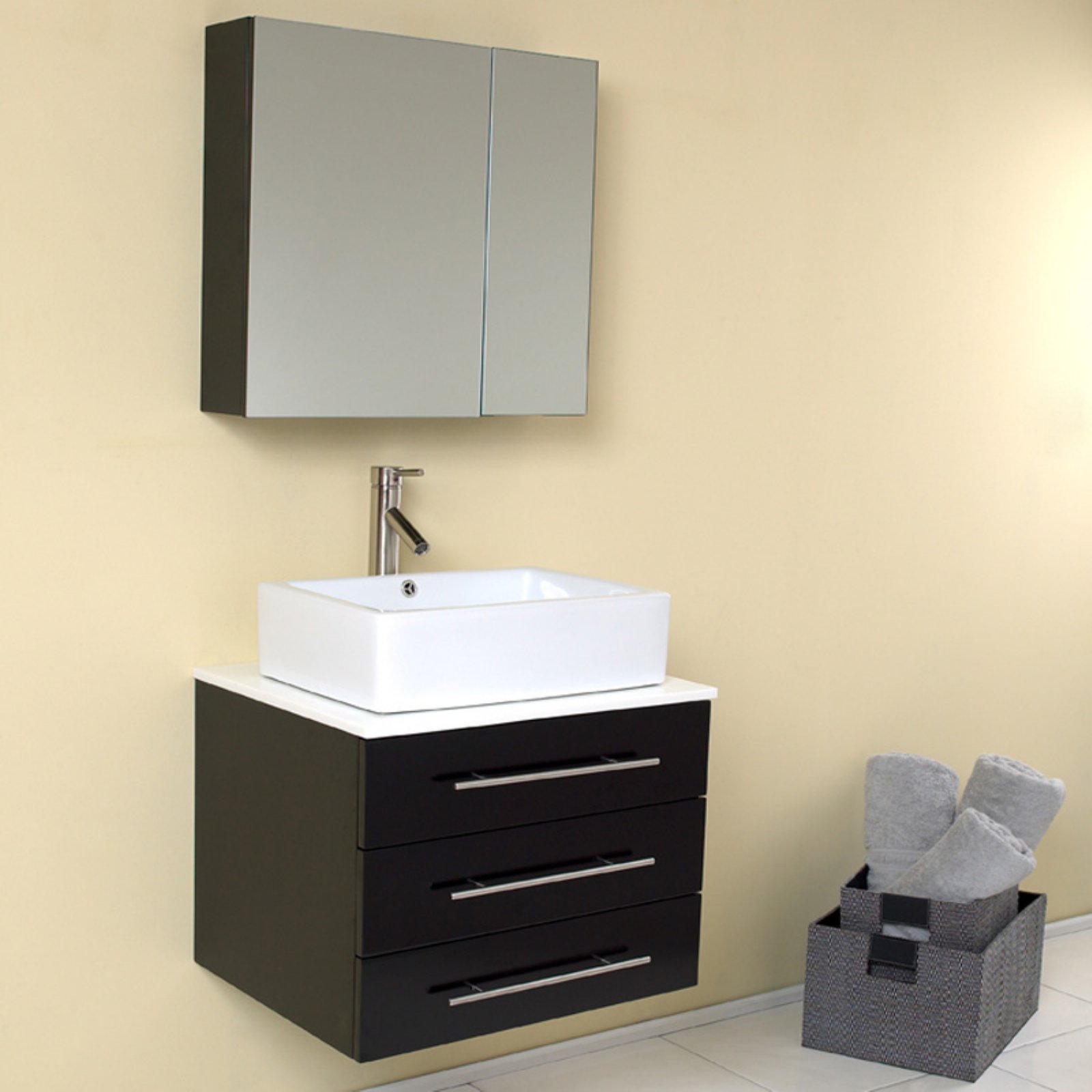 Fresca Modella Espresso 31.75-in. Modern Single Bathroom Vanity ...