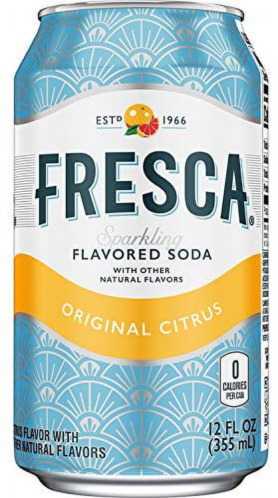 Fresca Original Citrus Carbonated Fruit Soda, Natural Flavors, 12 fl oz (9 Cans) - Walmart.com