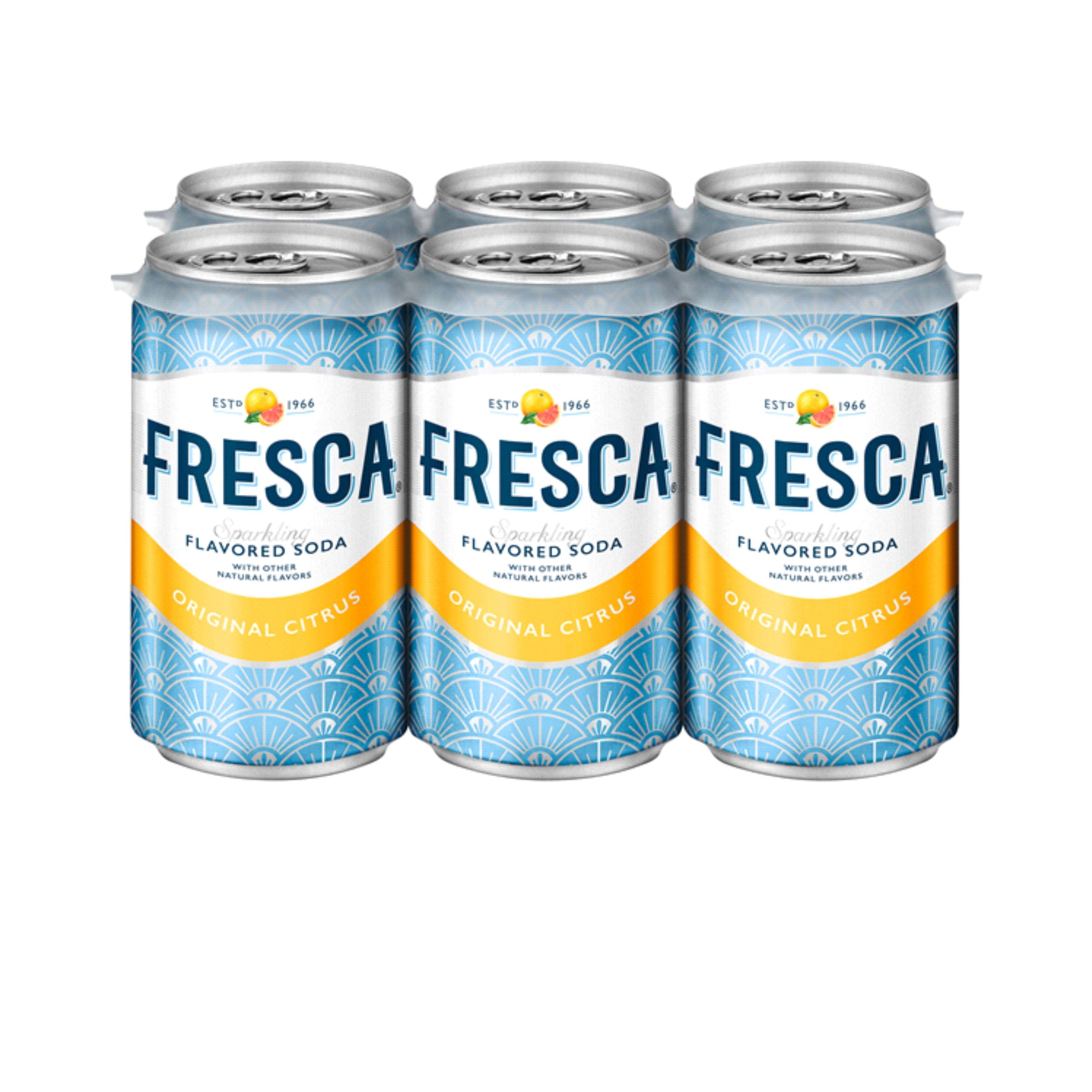 Fresca Original Grapefruit Citrus Sparkling Soda 7.5oz Mini Cans, 12 Units - Walmart.com