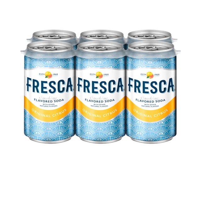 Fresca Original Grapefruit Citrus Sparkling Soda 7.5oz Mini Cans, 18 ...