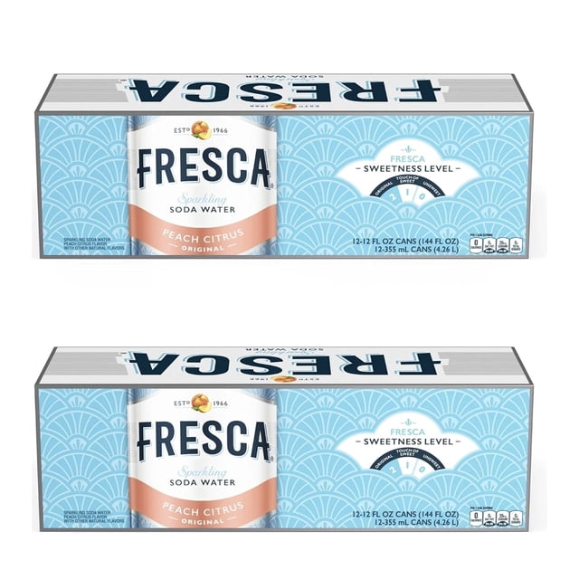 Fresca Peach Citrus Soda, 12 oz Can (Pack of 24) - Walmart.com