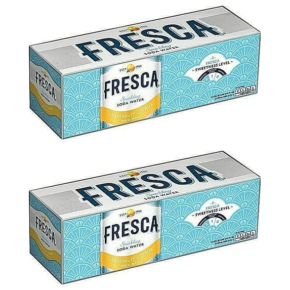 Fresca Pop Drinks Soda, 12 Fl Oz Cans, 24 Count (2 Packs) - Walmart.com