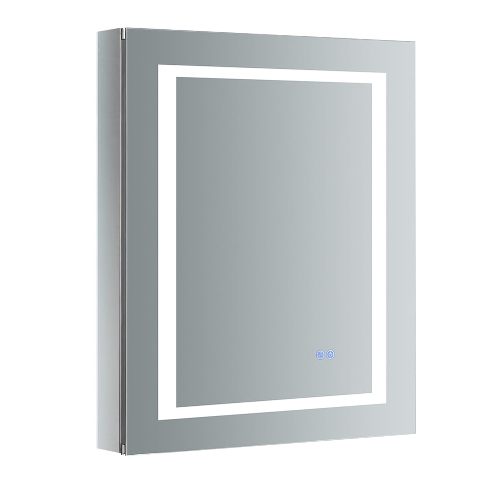 Fresca Spazio 24x30" Recessed Vanity Mirror with LED Lighting, Defogger ...