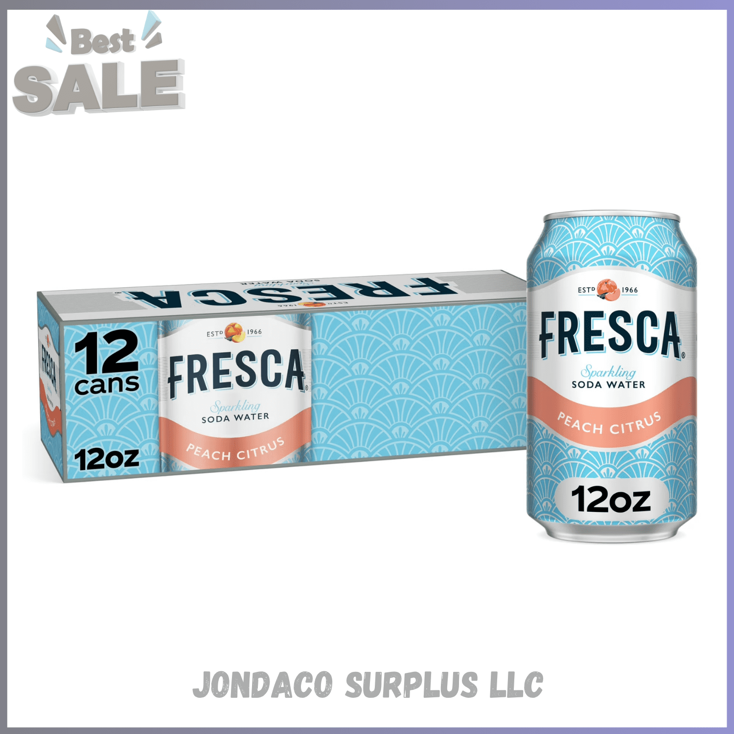 Fresca Zero Calorie Peach Soda Pop, 12 fl oz, 12 Pack Cans - Walmart.com