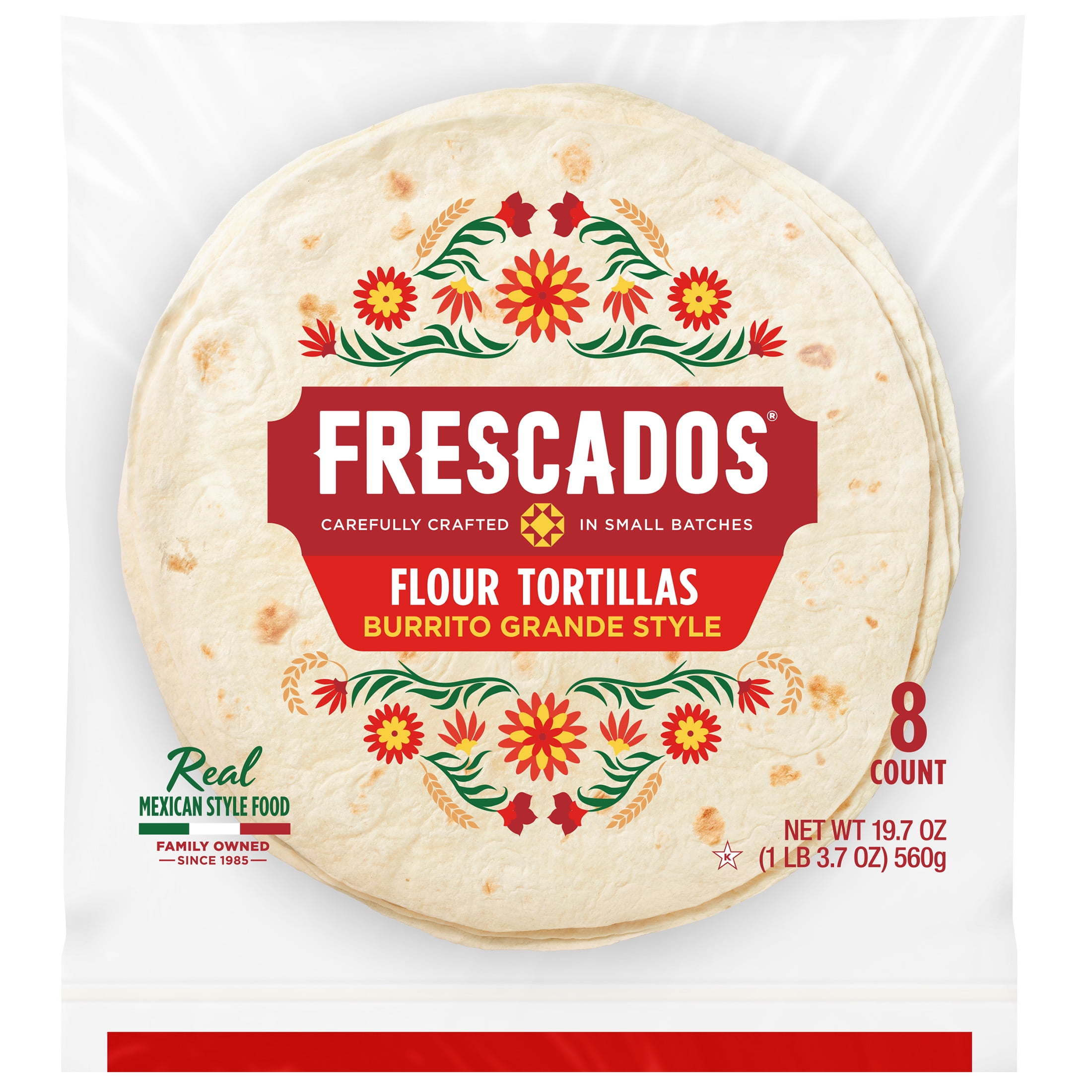Frescados 10" Burrito Grande Style Tortillas, 8 Ct. - Walmart.com