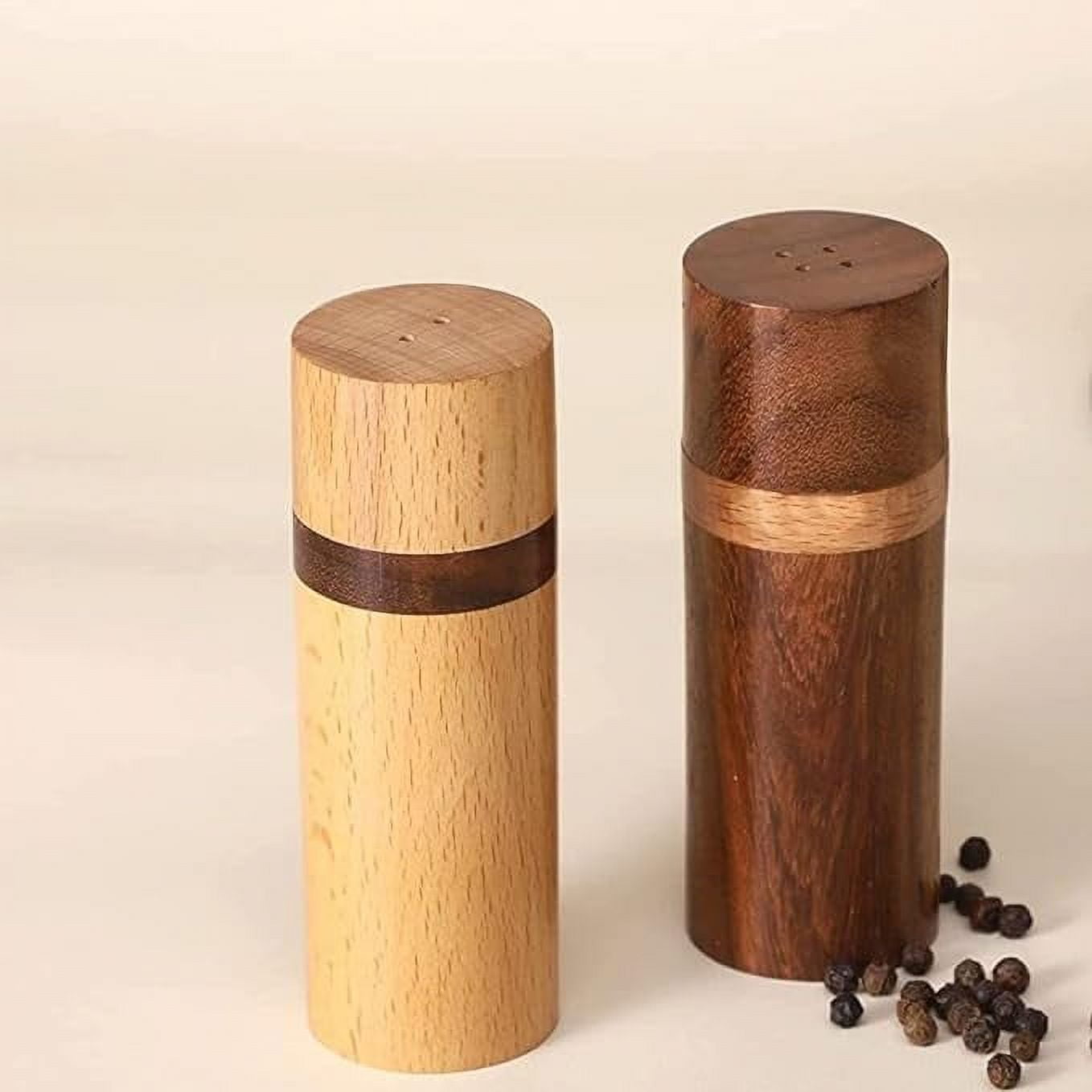 Frescorr - Exclusive Wooden Elegant Salt & Pepper Shakers - Salt and ...