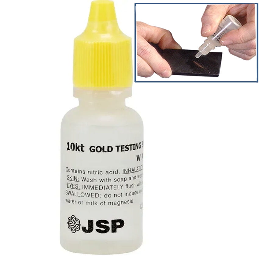 Fresh 10k Gold Acid Testing Solution 12 Grams Jewelry Test Metal Scrap ...
