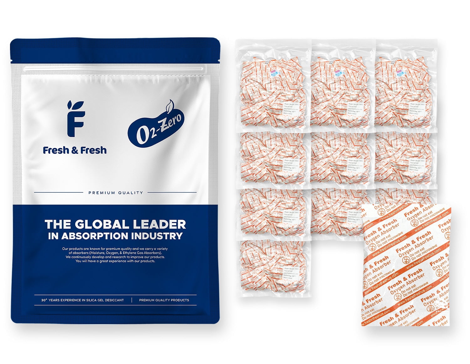 Fresh & Fresh (1500 Packet) 100cc Premium Oxygen Absorbers Packets for ...