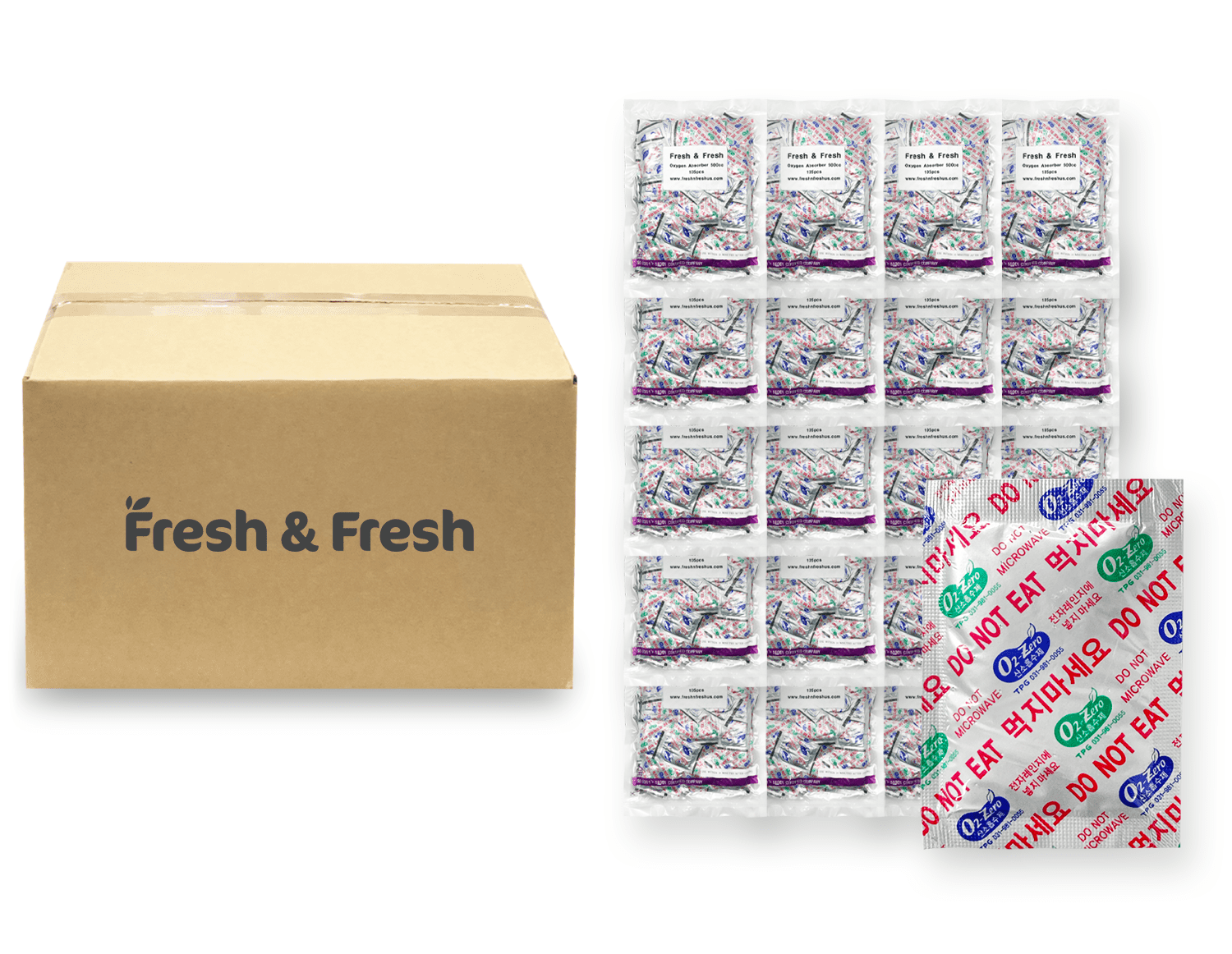 Fresh & Fresh (1890 Packet) 500cc Premium Oxygen Absorbers Packets for ...