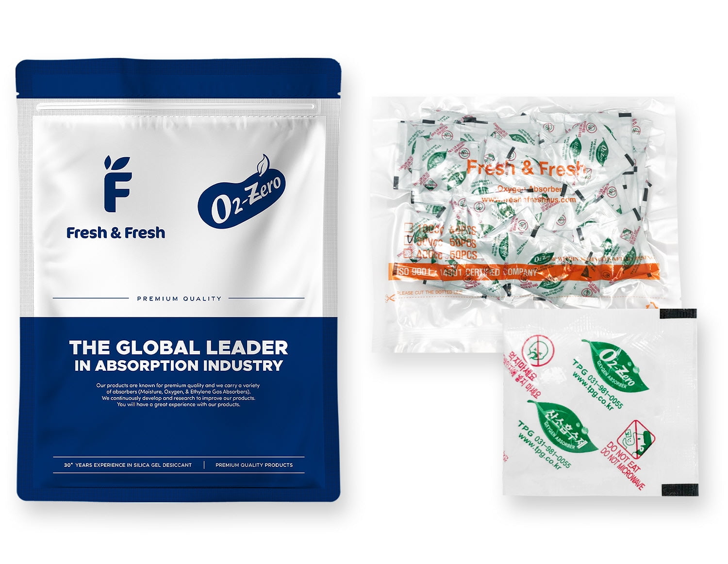 Fresh & Fresh (50 Packet) 300cc Premium Oxygen Absorbers Packets for ...