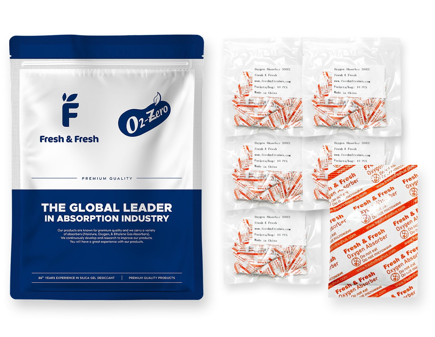 Fresh & Fresh (50 Packet) 300cc Premium Oxygen Absorbers Packets for ...