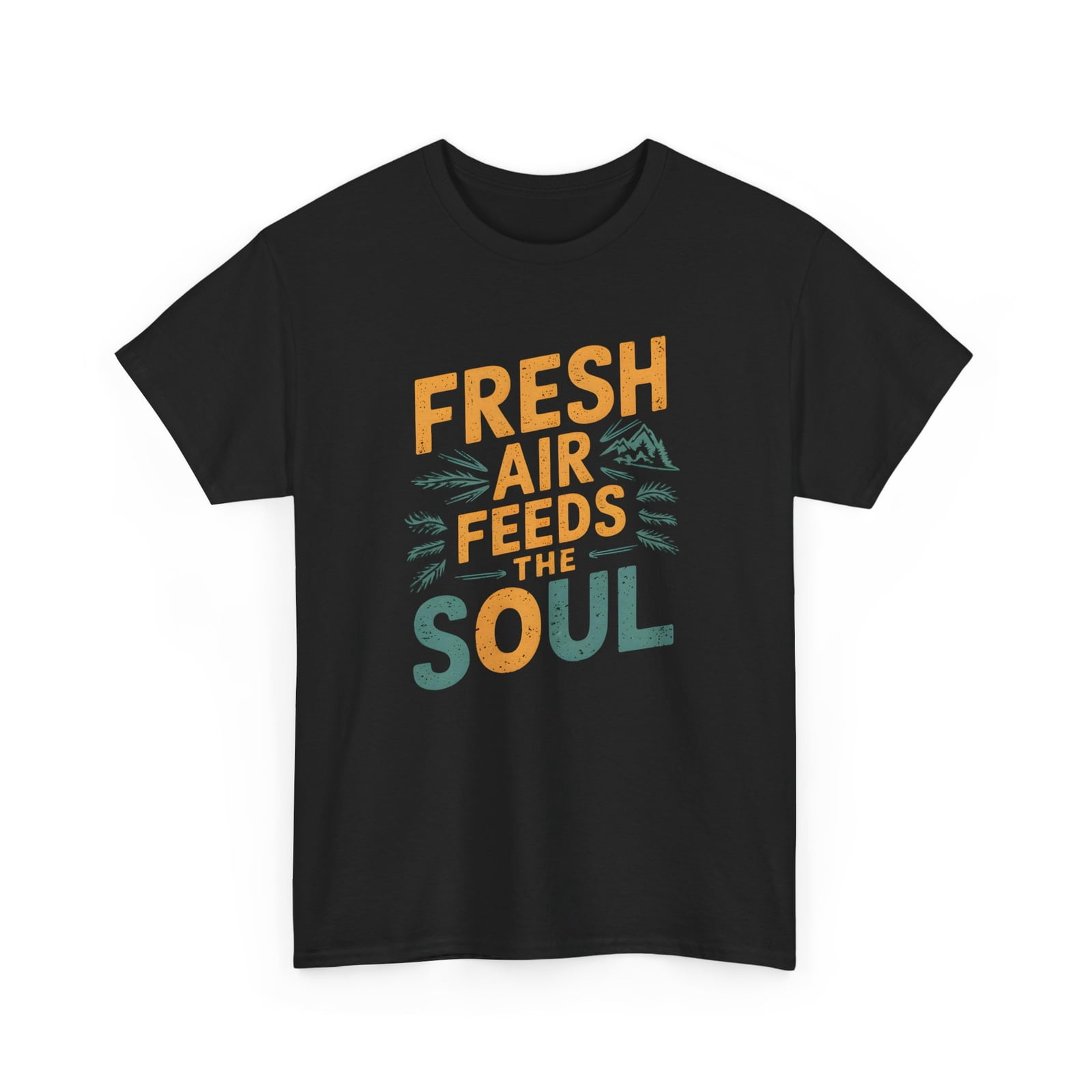 Fresh Air Feeds the Soul Mountain Adventure Graphic Short Sleeve T ...