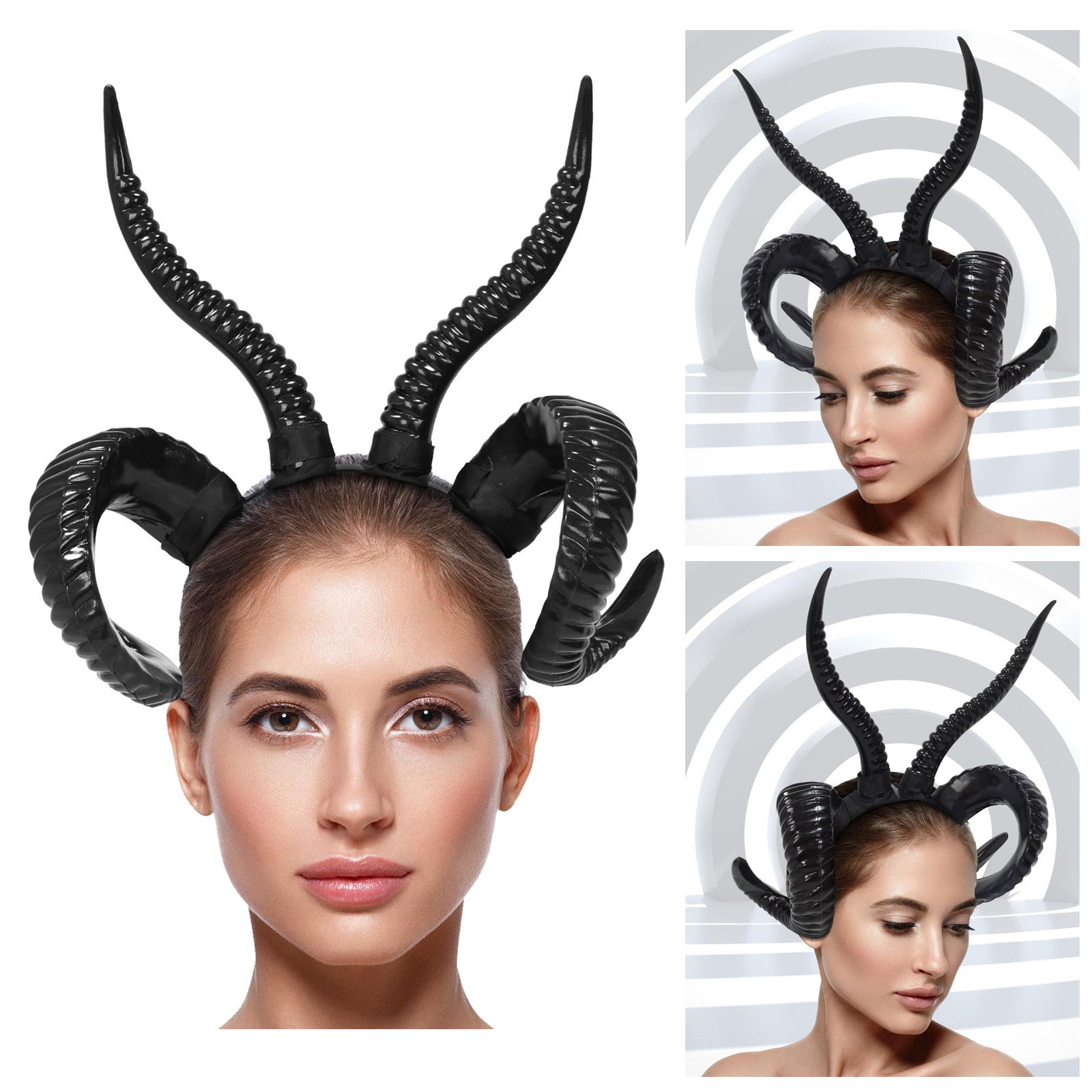 Fresh And Not Greasy Gothic Horn Hoop Headband Animal Exhibition Deluxe ...