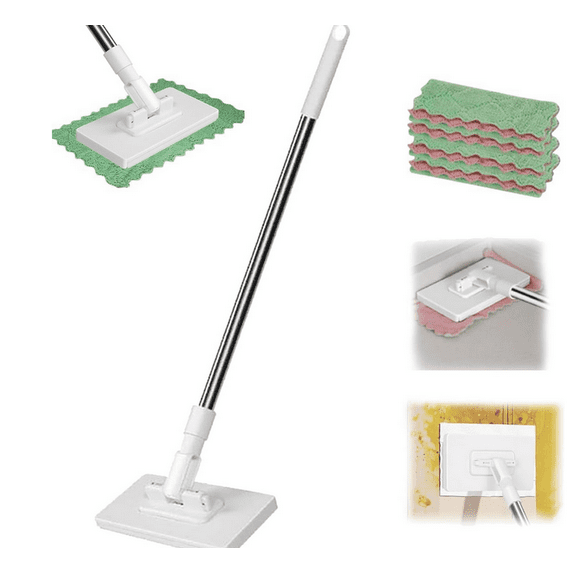 Fresh Arrival!Disposable Dust Mop with Reusable Cloths,No-Touch Dirty ...