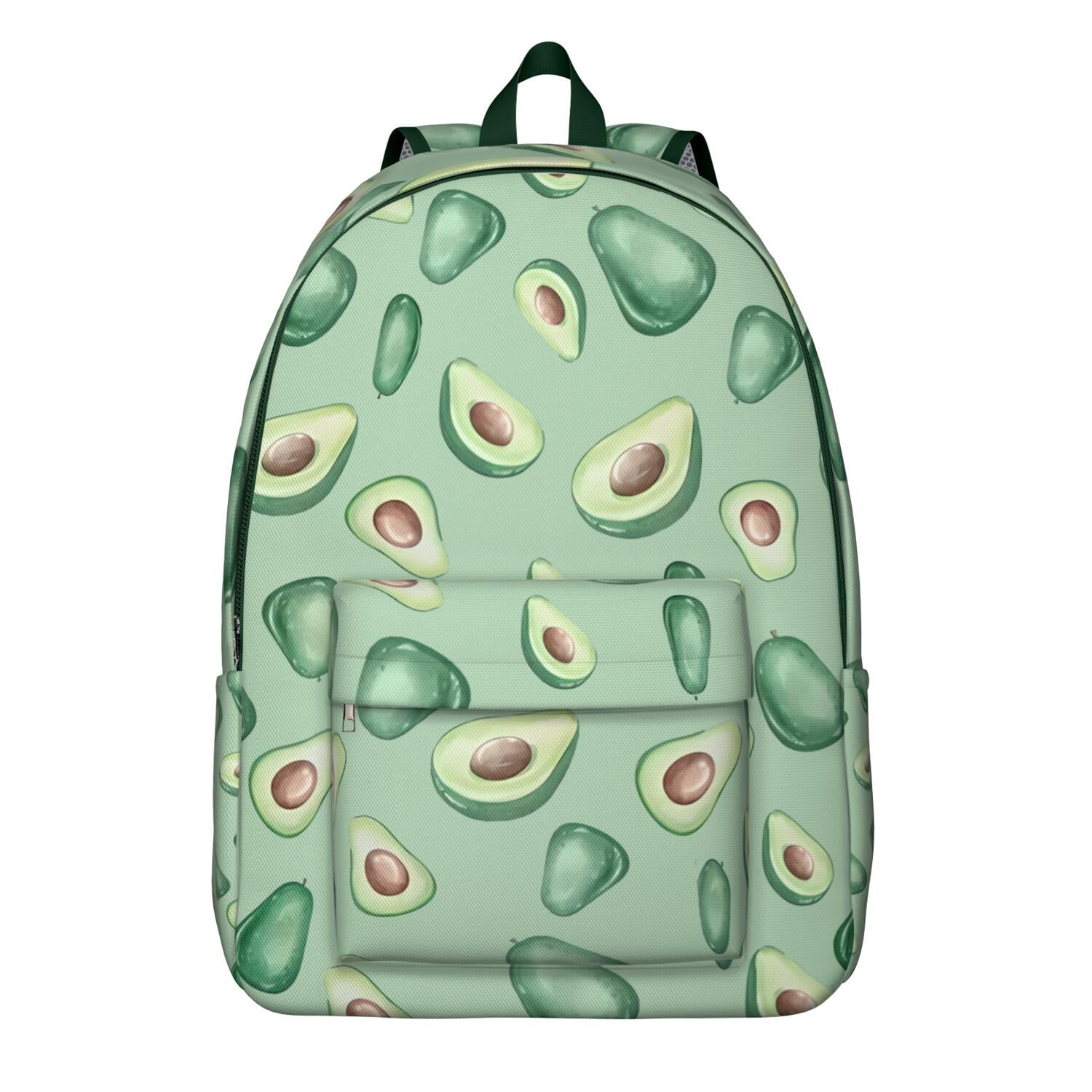 Fresh Avocado Design Backpack with Artistic Illustration, Water ...