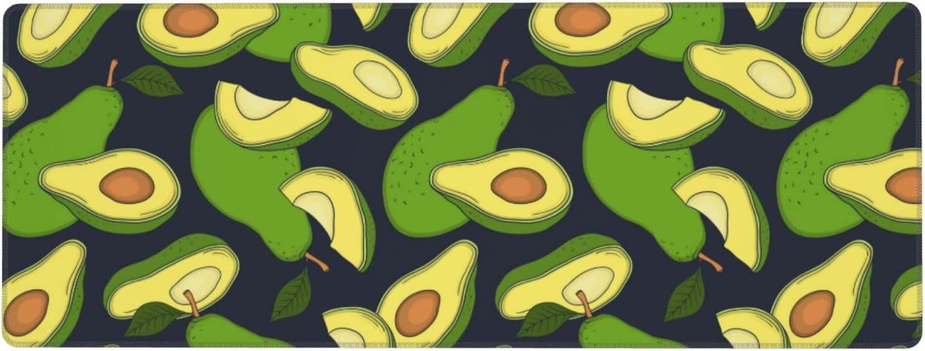 Fresh Avocado Pattern Large Gaming Mouse Pad 11.8x31.5 Inch NonSlip ...