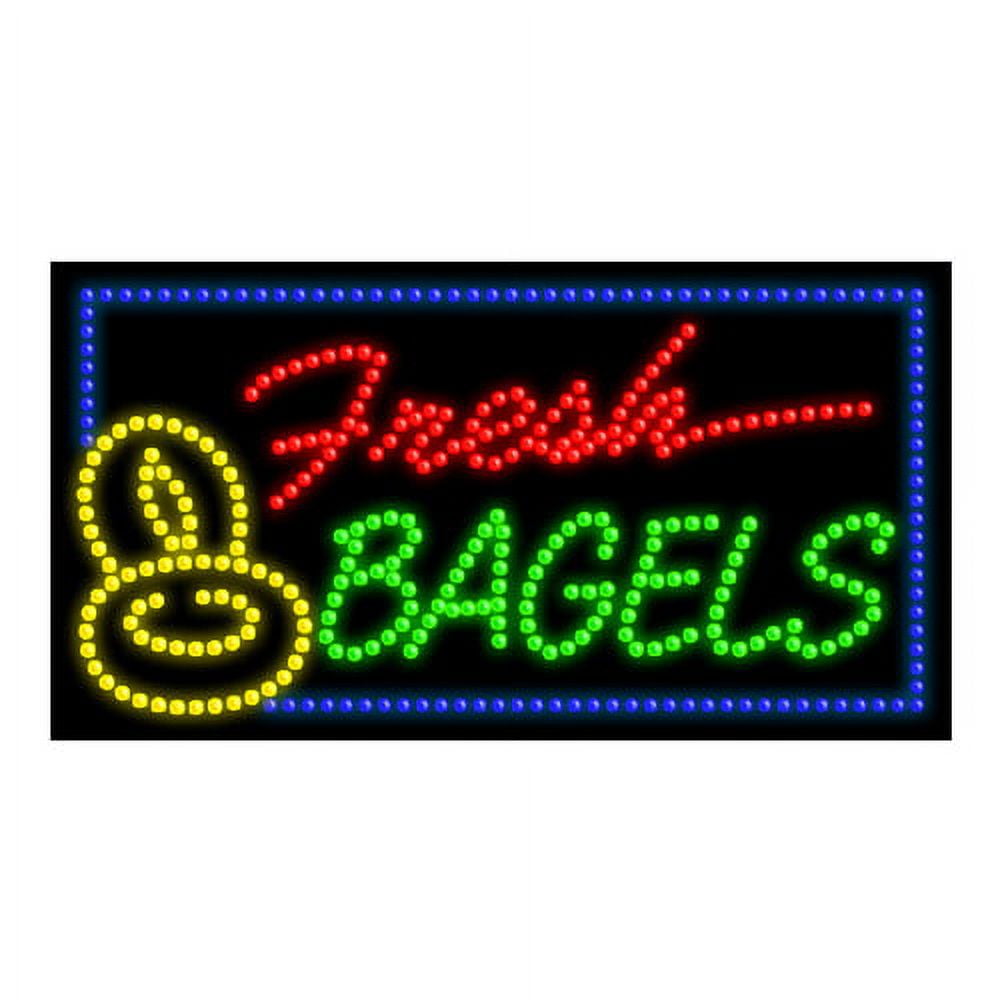 Fresh Bagels-LED Dots Sign Made in USA - Walmart.com