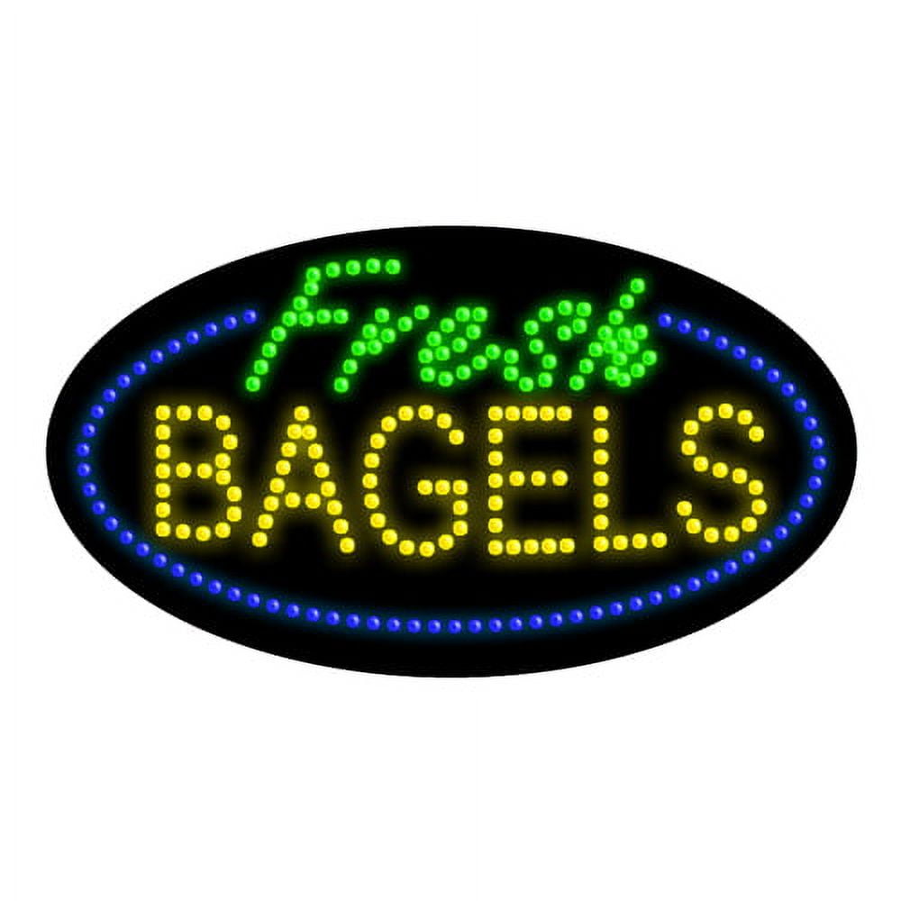 Fresh Bagels-LED Dots Sign Made in USA - Walmart.com