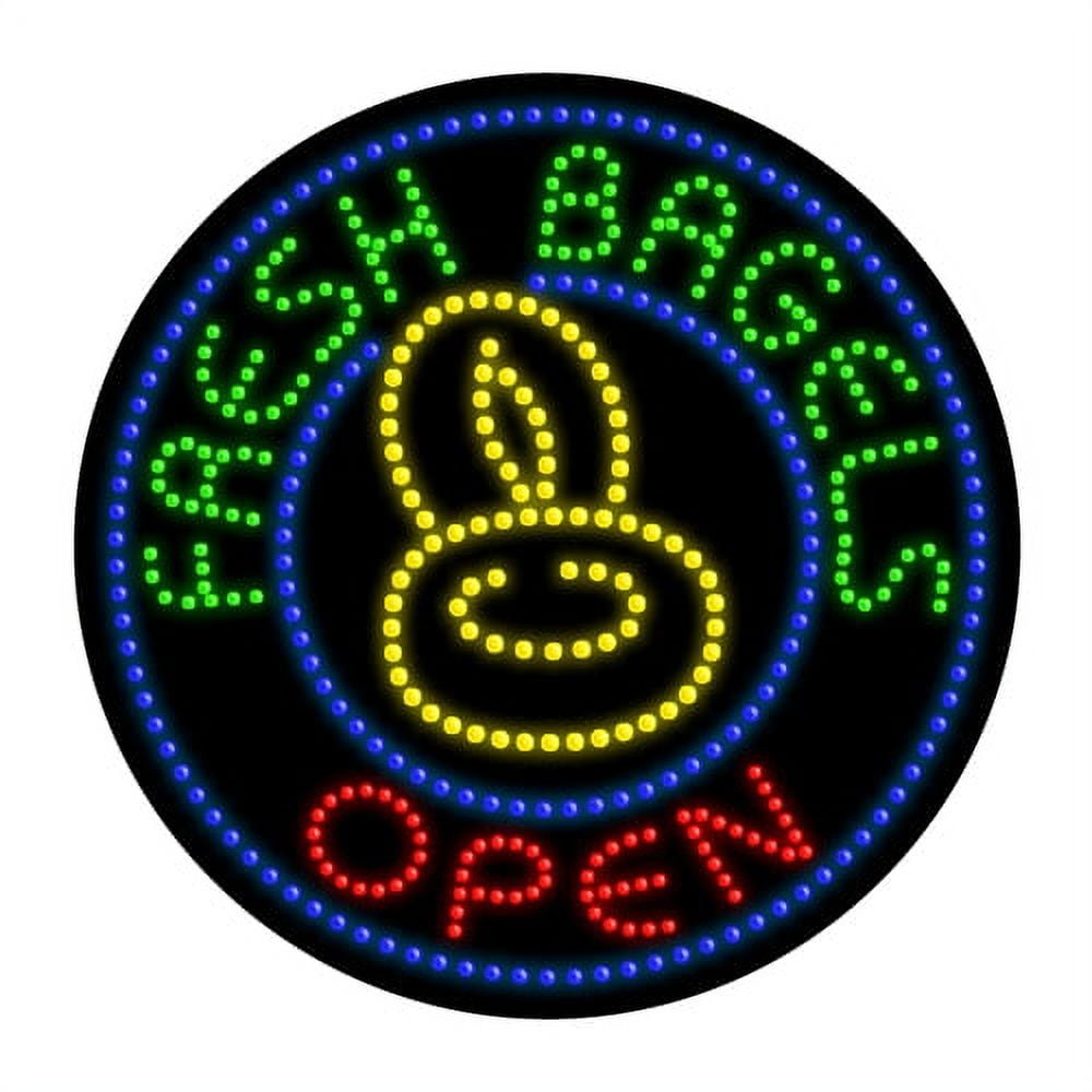 Fresh Bagels-LED Dots Sign Made in USA - Walmart.com