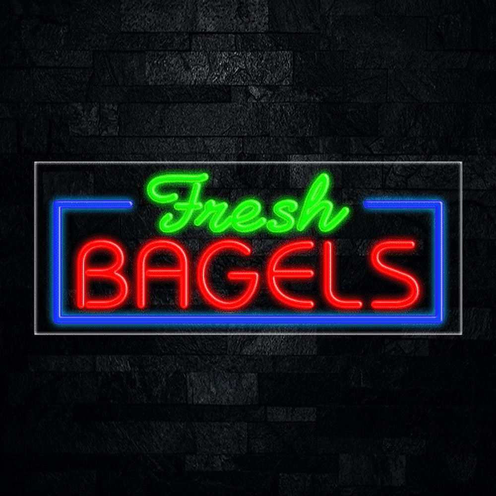 Fresh Bagels LED Neon Sign 30"L x 12"H #31407 - Walmart.com