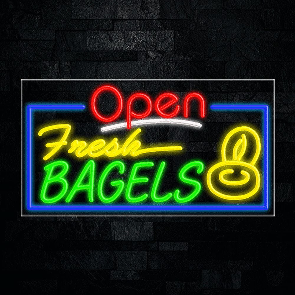 Fresh Bagels LED Neon Sign 33"L x 18"H #35457 - Walmart.com