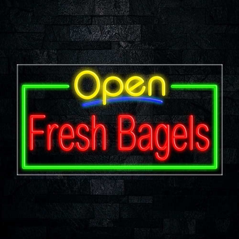 Fresh Bagels LED Neon Sign 33"L x 18"H #35728 - Walmart.com