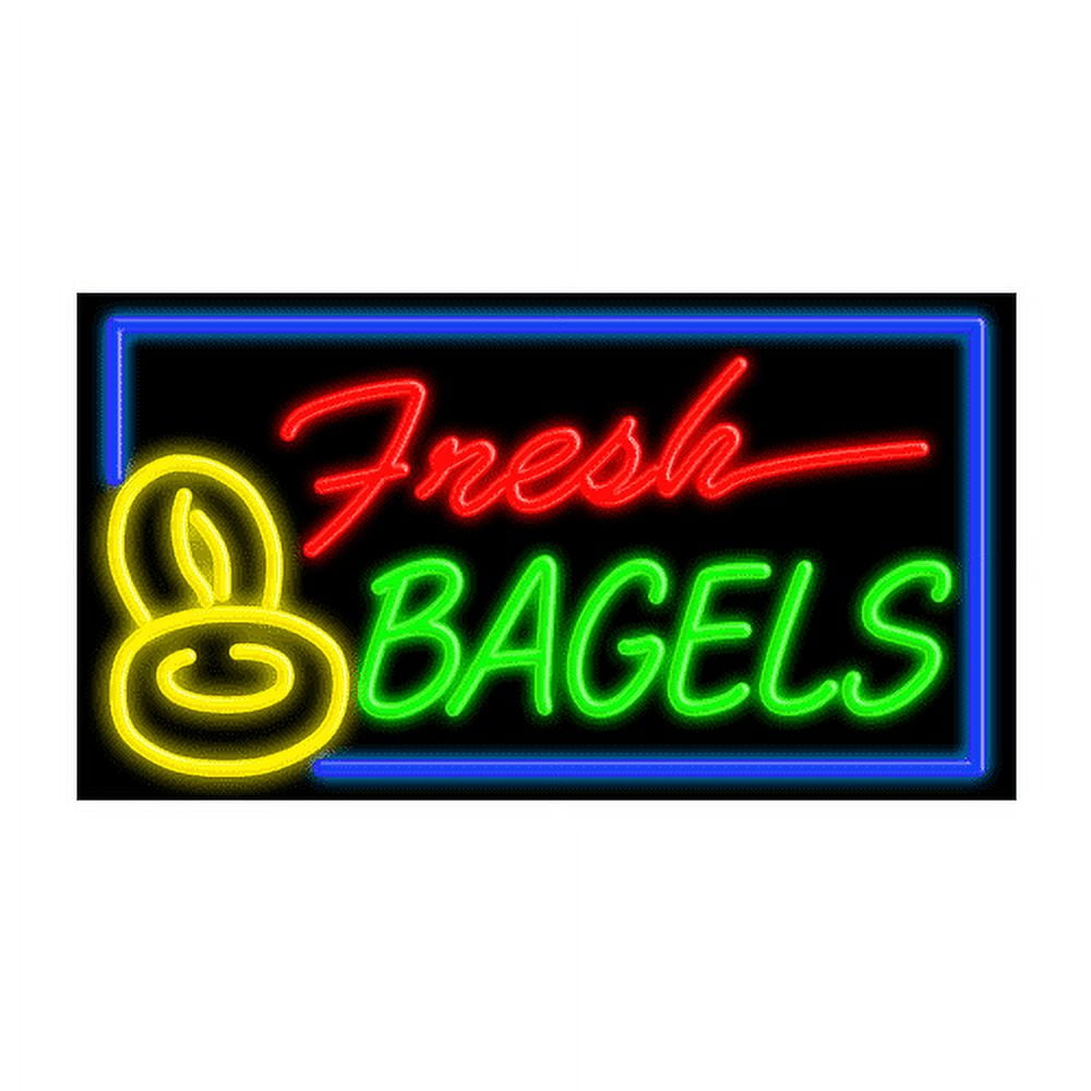 Fresh Bagles-Glass Neon Sign Made in USA - Walmart.com