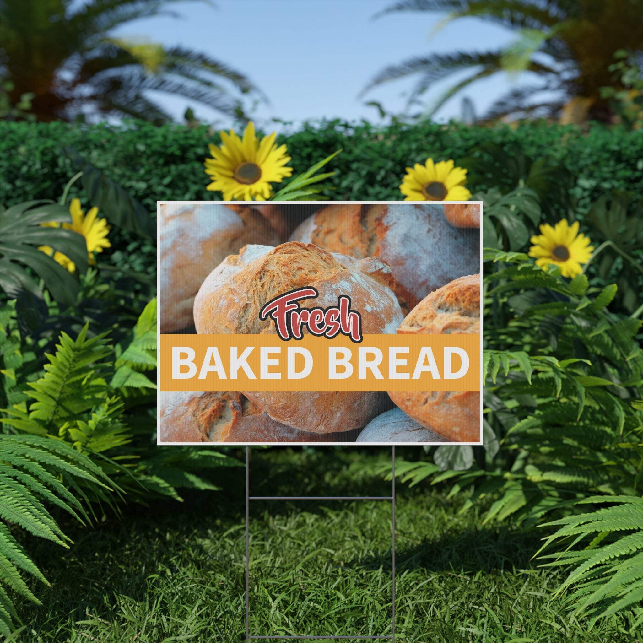 Fresh Baked Bread, Yard Sign, 18x12, 24x18, 36x24, v1 - Walmart.com